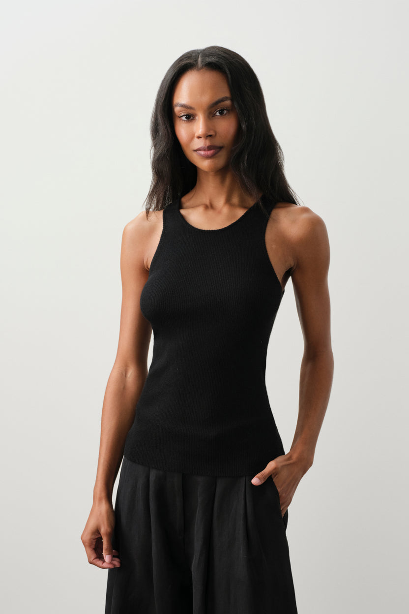 Women's Cashmere Tank Top Crew Neck | NAKEDCASHMERE