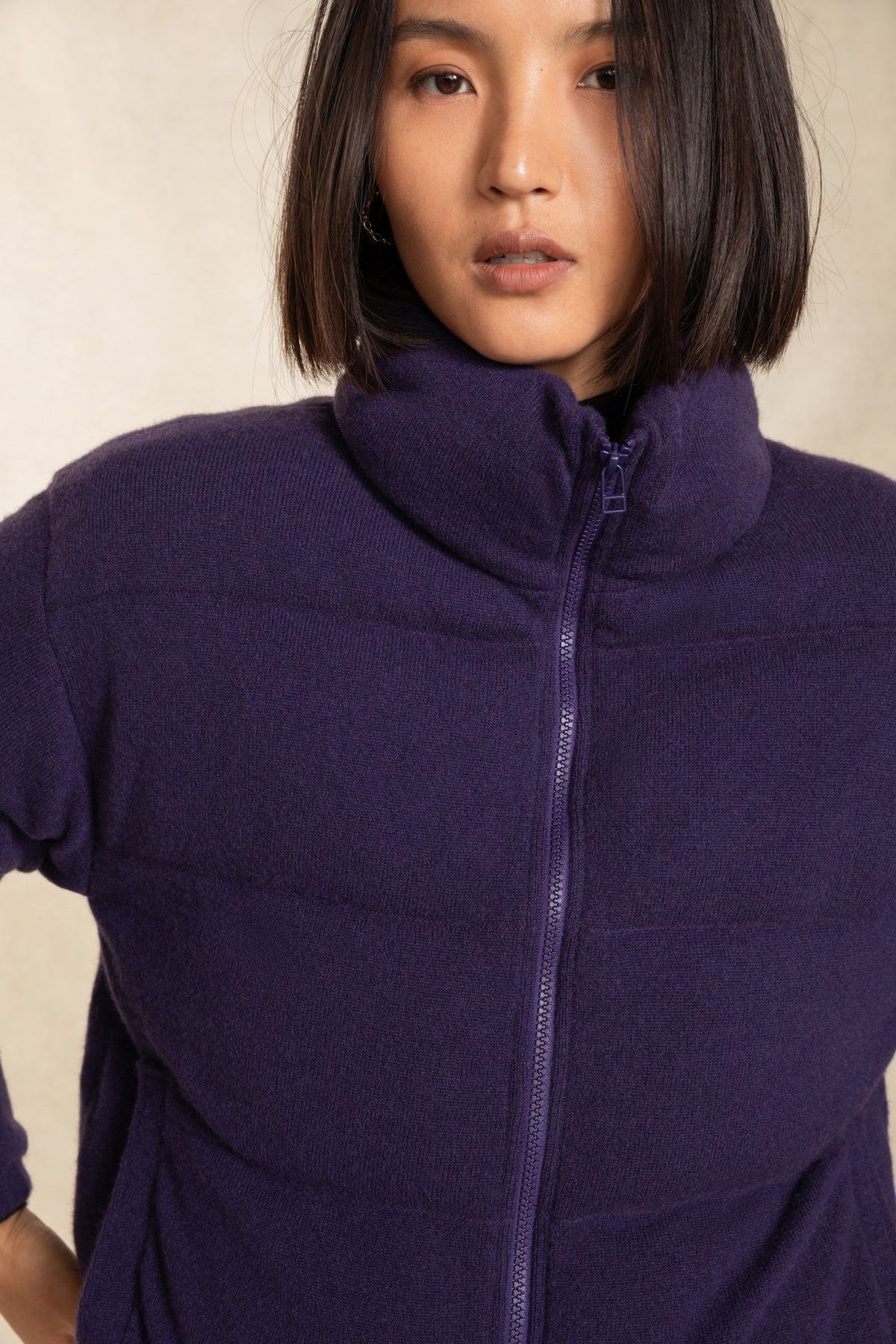 Women's Rachel Zip-Up Cashmere Puffer Jacket – NAKEDCASHMERE