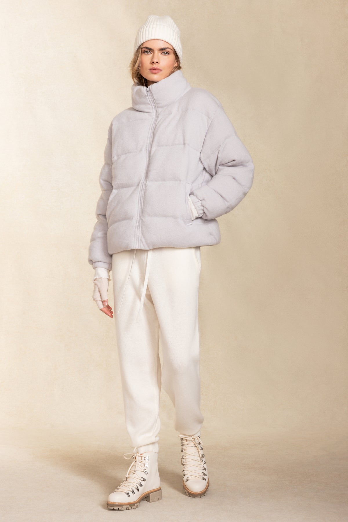 Women's Rachel Zip-Up Cashmere Puffer Jacket – NAKEDCASHMERE