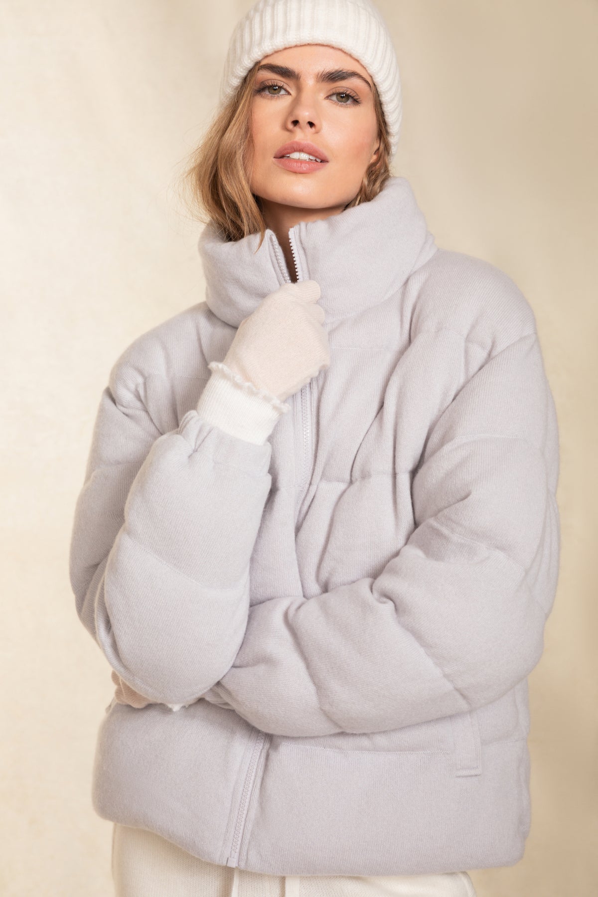 Women's Rachel Zip-Up Cashmere Puffer Jacket – NAKEDCASHMERE