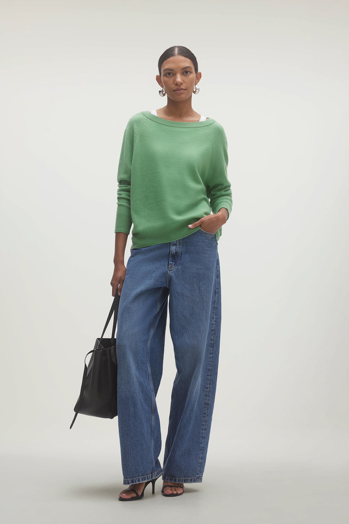 Women's Azalea Cashmere Boatneck Sweater – NAKEDCASHMERE
