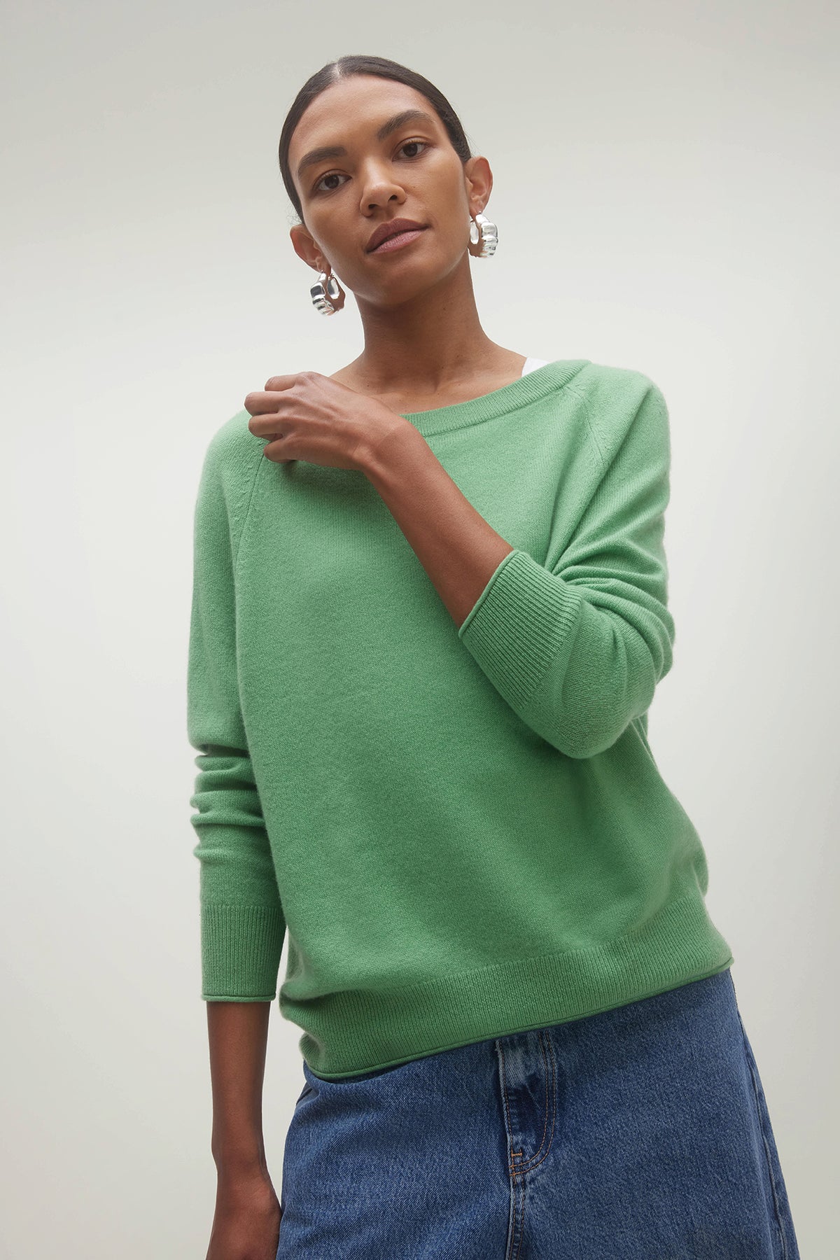 Women's Azalea Cashmere Boatneck Sweater – NAKEDCASHMERE